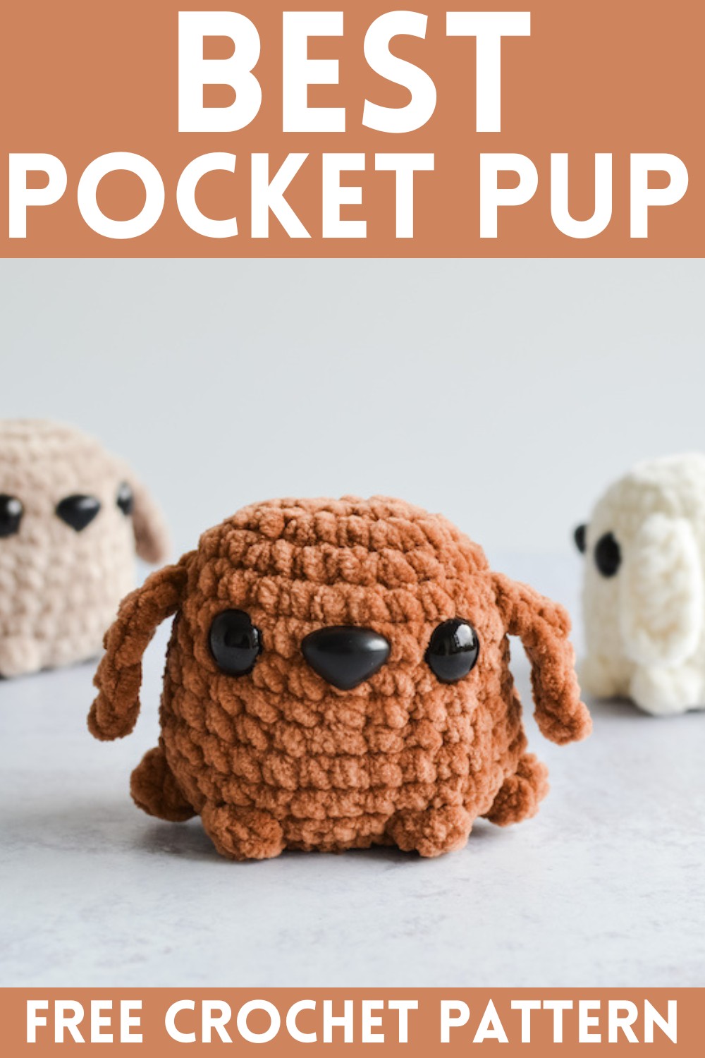 Free Crochet Pocket Pet Patterns For Little Toys to Keep With - DIYsCraftsy