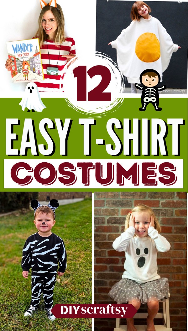 12 DIY T-Shirt Costume Ideas for Halloween - DIYsCraftsy
