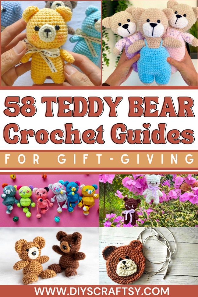 58 Free Crochet Teddy Bear Patterns - DIYsCraftsy