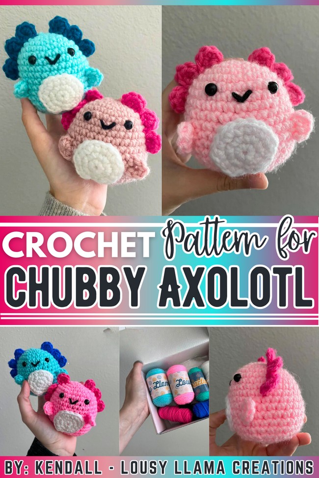 9 Free Crochet Axolotl Patterns for Amigurumi - DIYsCraftsy