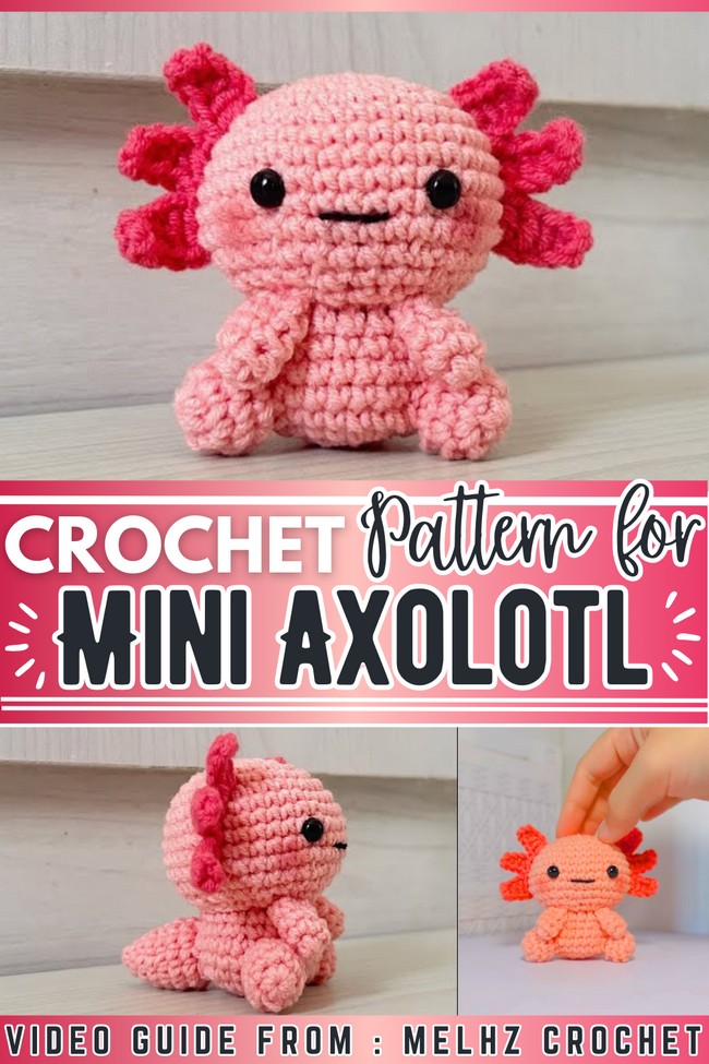 9 Free Crochet Axolotl Patterns for Amigurumi - DIYsCraftsy