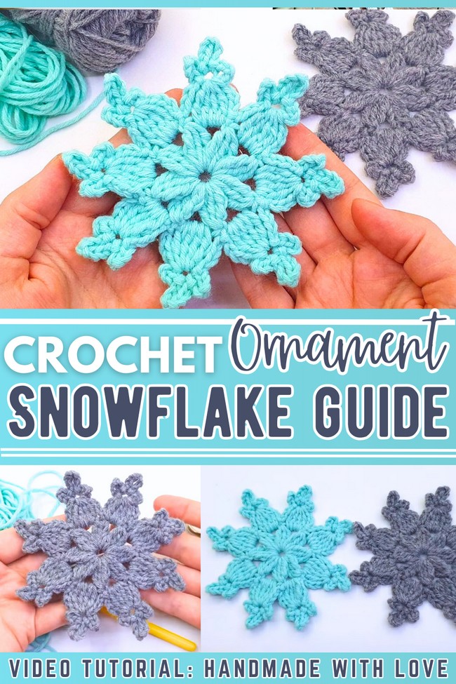 28 Free Crochet Snowflake Patterns For Beginners - DIYsCraftsy