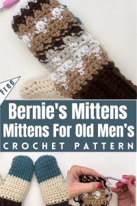 10 Admirable Cozy Crochet Bernie’s Mittens Patterns - DIYsCraftsy