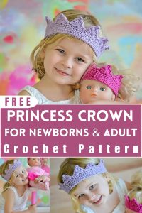 10 Cute Free Crochet Crown Patterns For Kids To Be A Princess - DIYsCraftsy