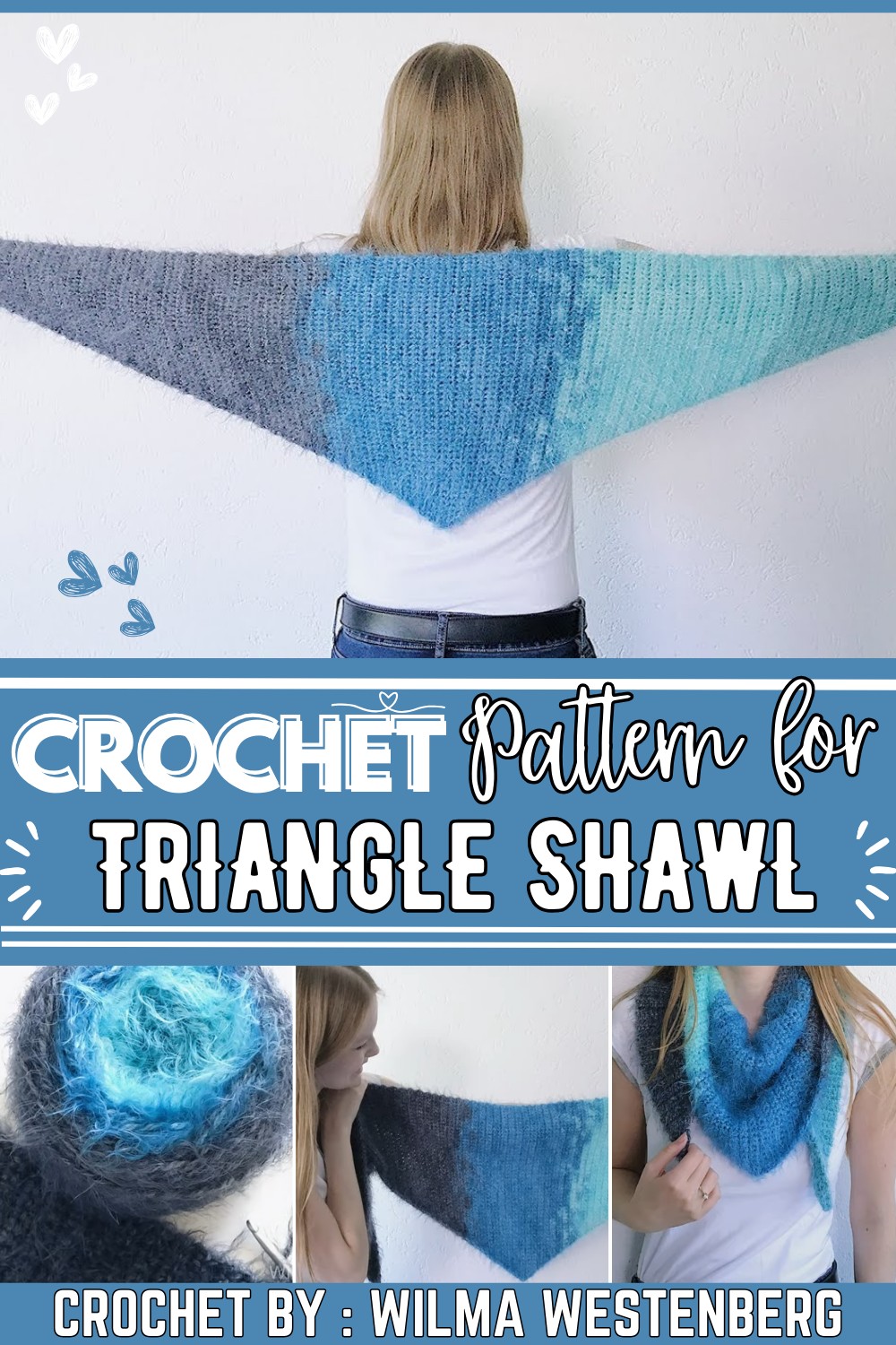 10 Free Crochet Triangle Shawl Patterns for Every Lady - DIYsCraftsy