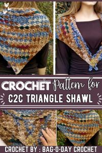 10 COLORFUL FREE Crochet C2C Scarf Patterns for SPRING - DIYsCraftsy