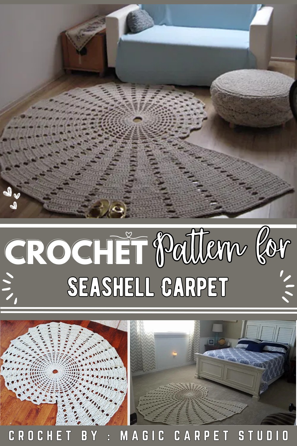 10 Beautiful Crochet Seashell Home Decor Ideas for Every Home - DIYsCraftsy