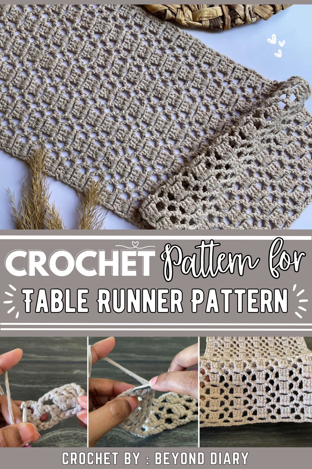 10 Handmade Elegant Crochet Table Runner Patterns For Special Occasions ...