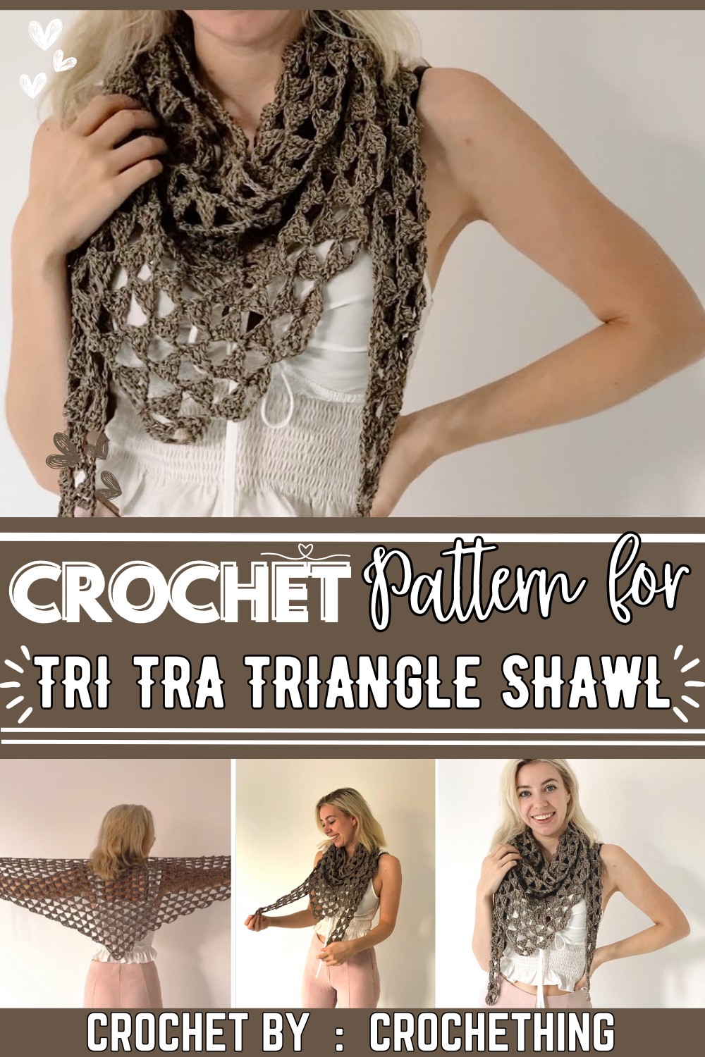 10 Free Crochet Triangle Shawl Patterns for Every Lady - DIYsCraftsy