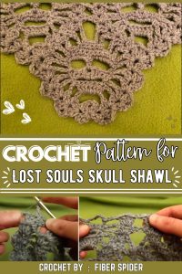 Free Crochet Halloween Inspired Skull Shawl Patterns - DIYsCraftsy