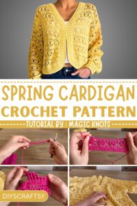 How To Crochet Spring Cardigan You Can’t Miss - DIYsCraftsy