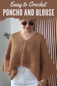 Lovely Crochet Poncho Blouse Pattern That’s Always in Style - DIYsCraftsy