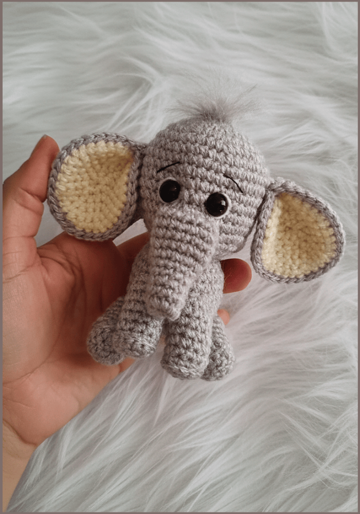 FREE Crochet Elephant Pattern That Brighten Any Space - DIYsCraftsy