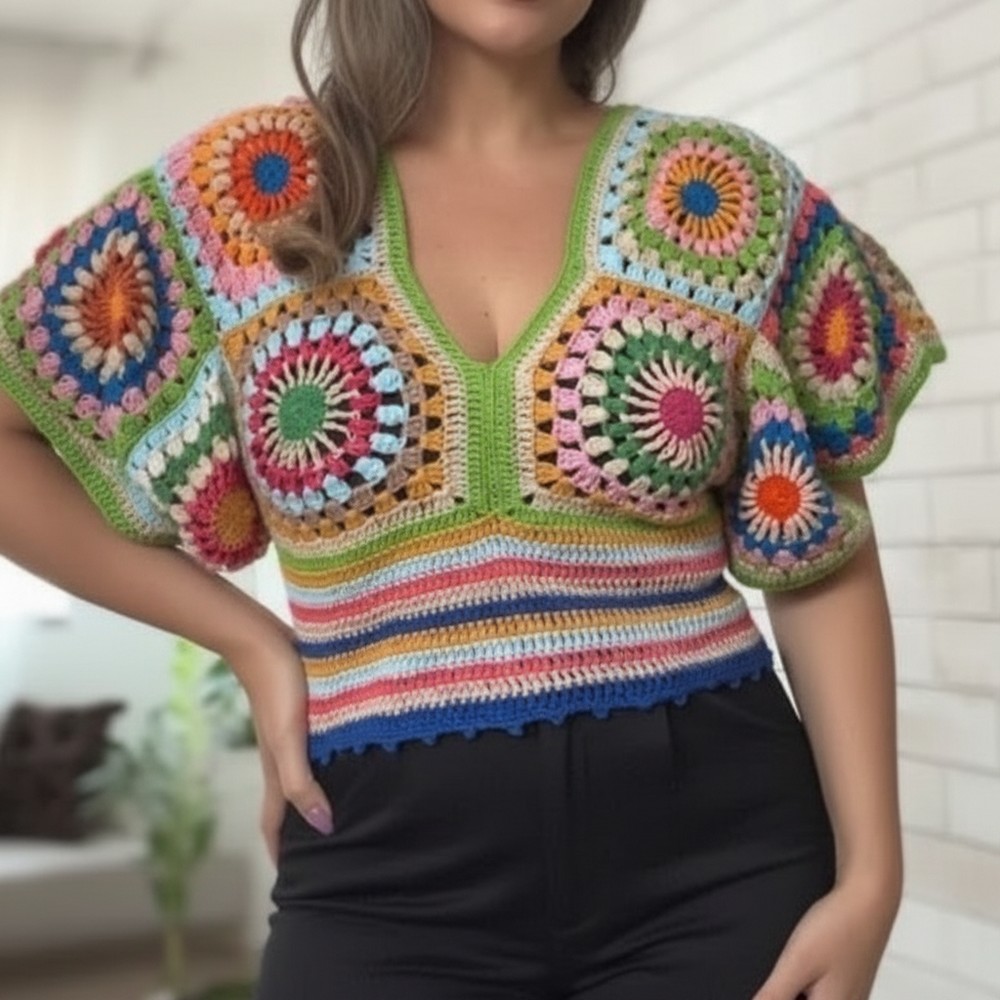 Unique Crochet Blouse Pattern For Chic Tops - DIYsCraftsy