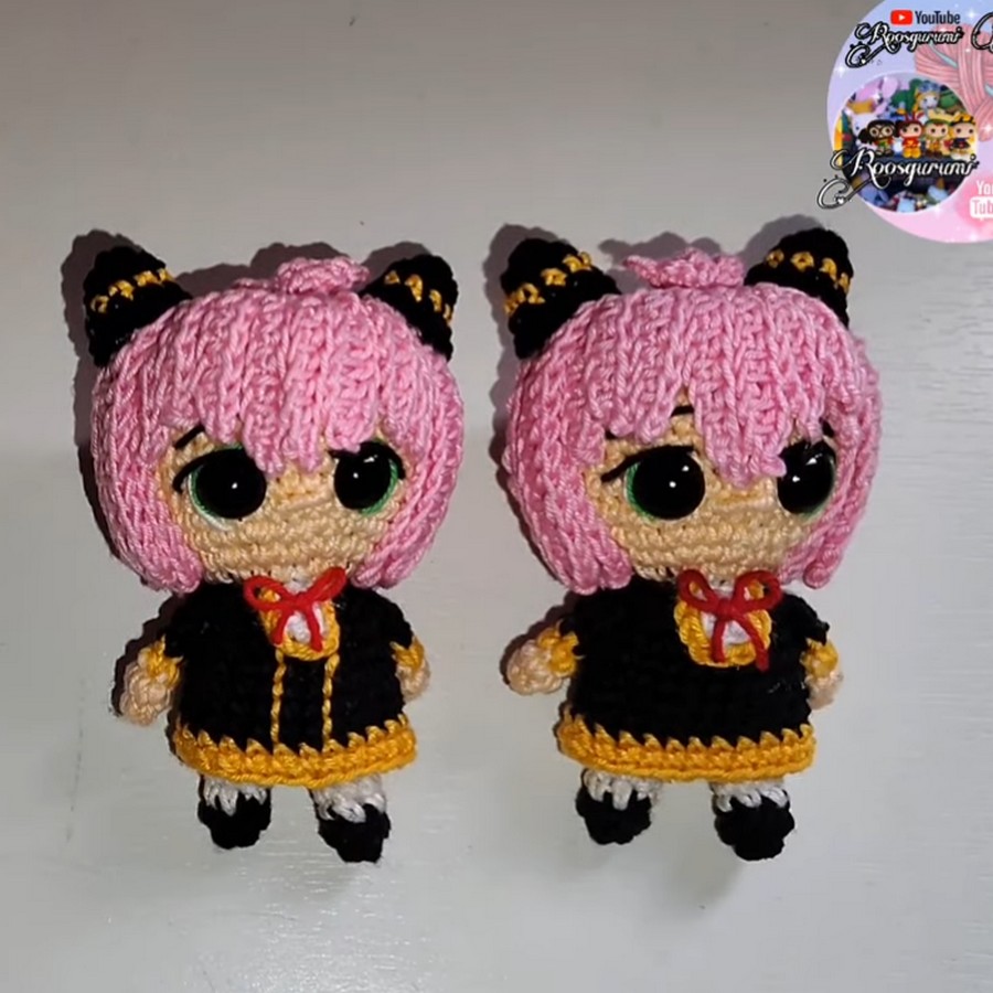 Handmade Crochet Anya Doll Amigurumi Pattern That Stands Out - DIYsCraftsy